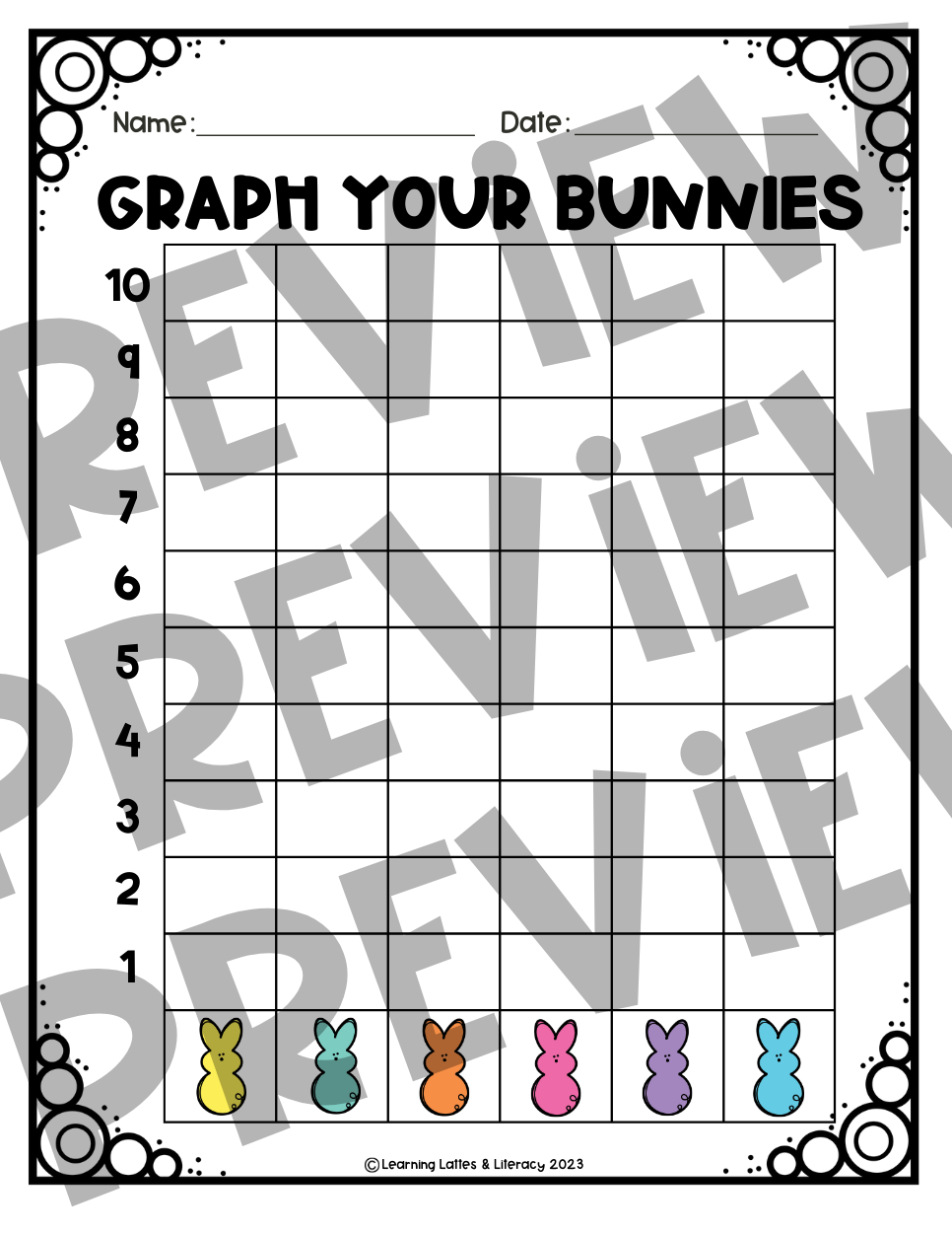 Peeps Math Activity Easter Bunny Graphing Candy Sorting Math Activities ...