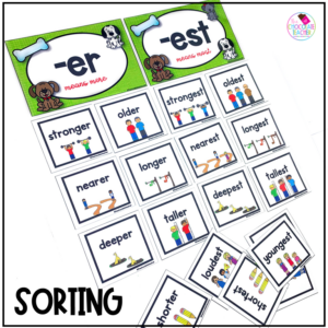 Comparative Adjectives with Suffixes er and est - 1st Grade Grammar ...