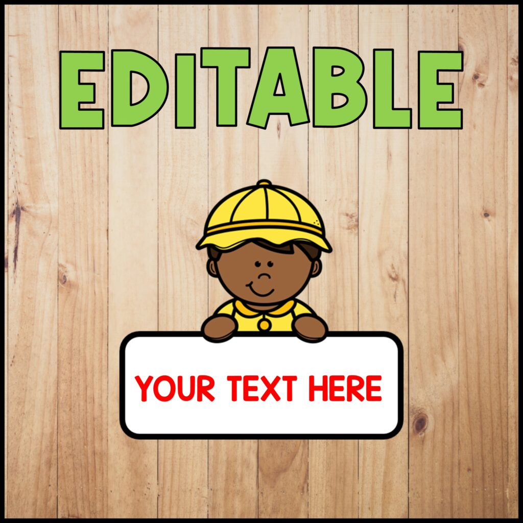 EDITABLE Spring Name Tags | Labels for Classroom Organization | Made By ...