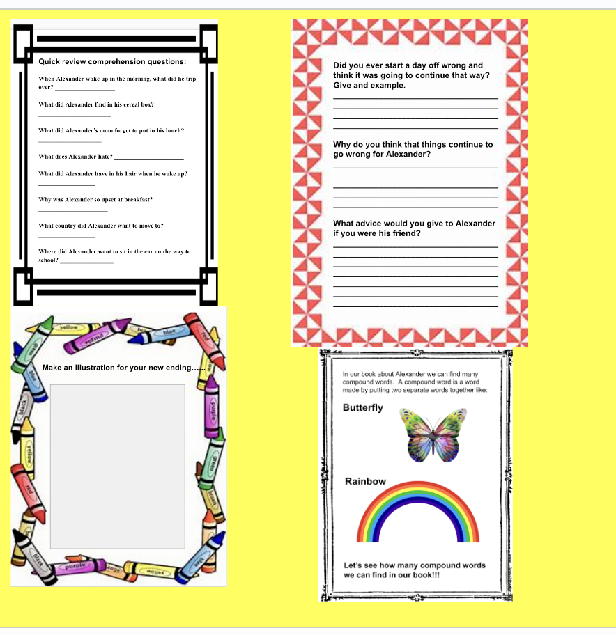 Alexander and the Terrible, Horrible, No Good, Very Bad Day Reading ...