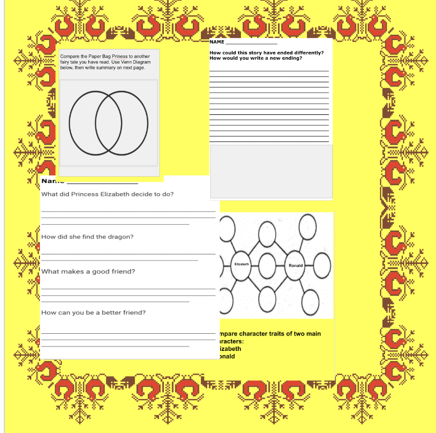 PAPER BAG PRINCESS READING LESSONS & ACTIVITY PACKET | Made By Teachers