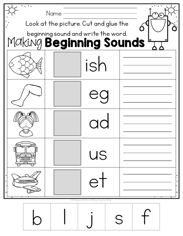 Beginning Sounds Phonemic Awareness No-Prep | Made By Teachers