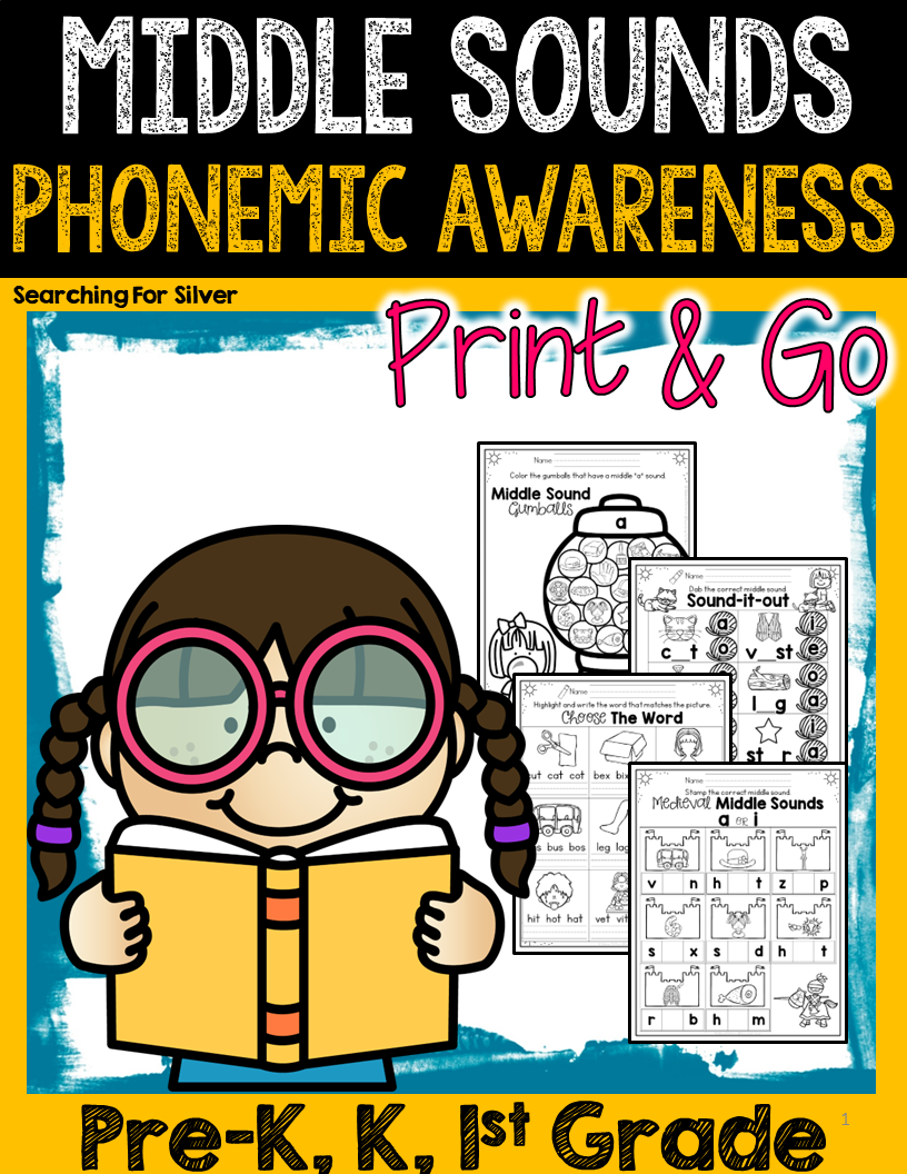 Middle Sounds Phonemic Awareness No-Prep | Made By Teachers