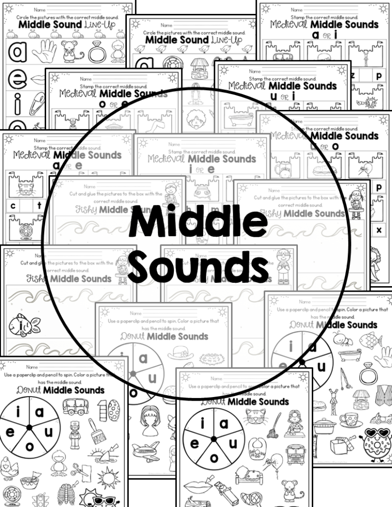 Middle Sounds Phonemic Awareness No-Prep | Made By Teachers