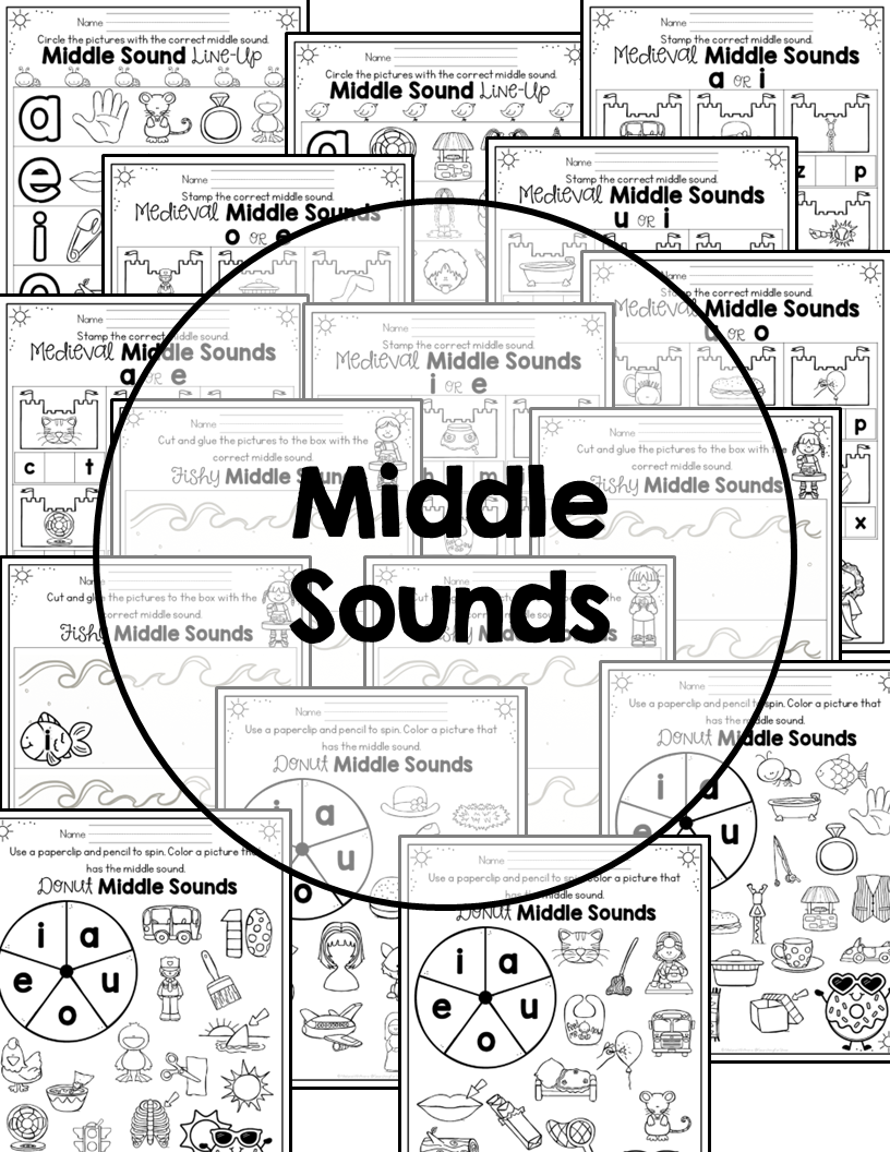 Middle Sounds Phonemic Awareness No-Prep | Made By Teachers