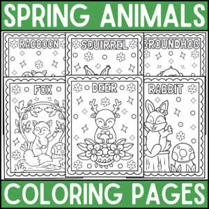 Spring Animals Coloring Pages | Spring Coloring Pages | Spring Coloring ...