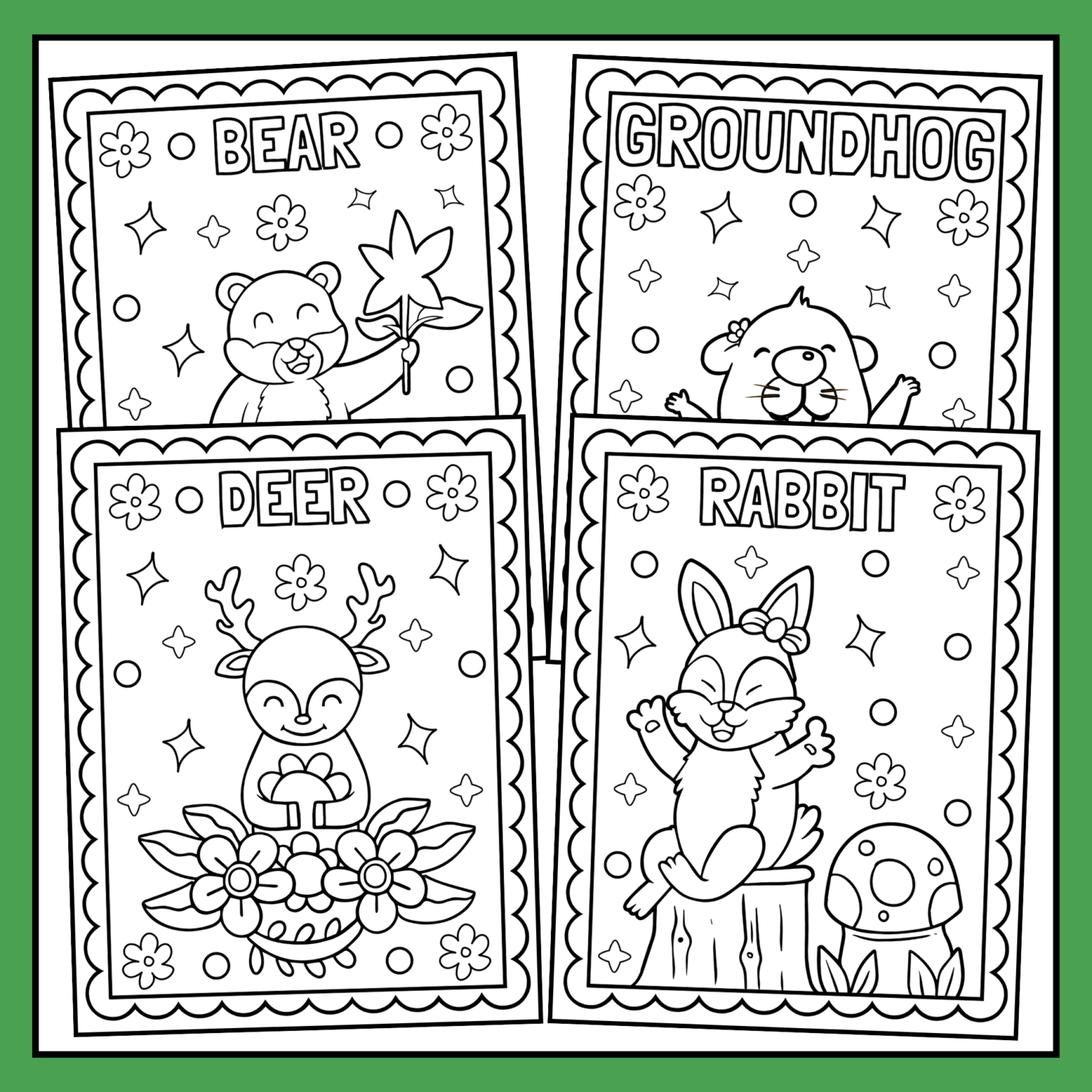 Spring Animals Coloring Pages | Spring Coloring Pages | Spring Coloring ...