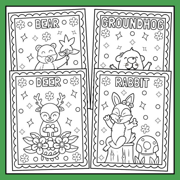 Spring Animals Coloring Pages | Spring Coloring Pages | Spring Coloring ...