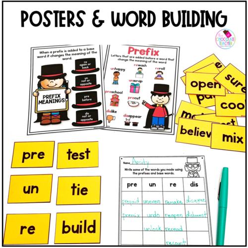 Prefixes UN RE DIS PRE - 1st Grade Grammar Worksheets and Activities ...