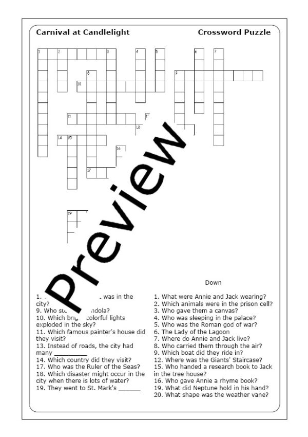 Merlin Mission #5 "Carnival at Candlelight" worksheets | Made By Teachers