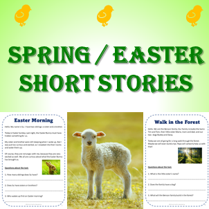 Spring and Easter Short Stories - Reading Comprehension Passages | Made ...
