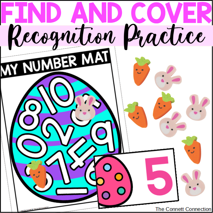 Easter Number Seek and Find Mats with Easter Eggs | Made By Teachers