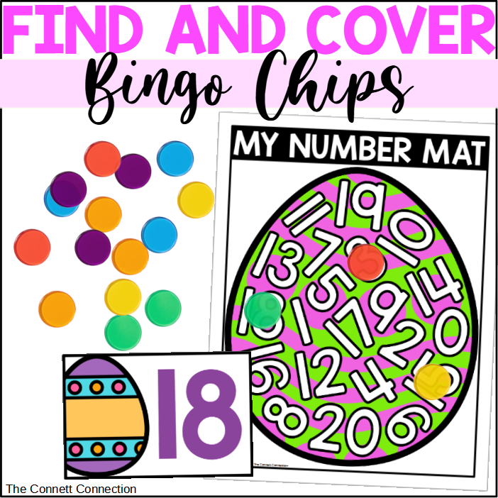 Easter Number Seek and Find Mats with Easter Eggs | Made By Teachers