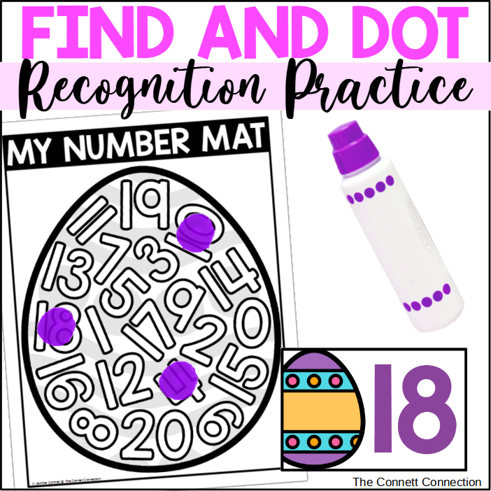 Easter Number Seek and Find Mats with Easter Eggs | Made By Teachers