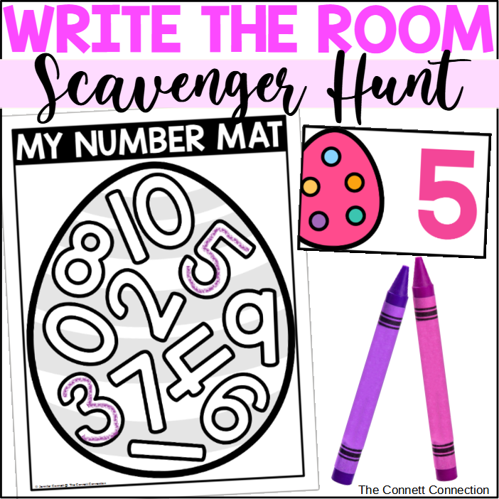 Easter Number Seek and Find Mats with Easter Eggs | Made By Teachers