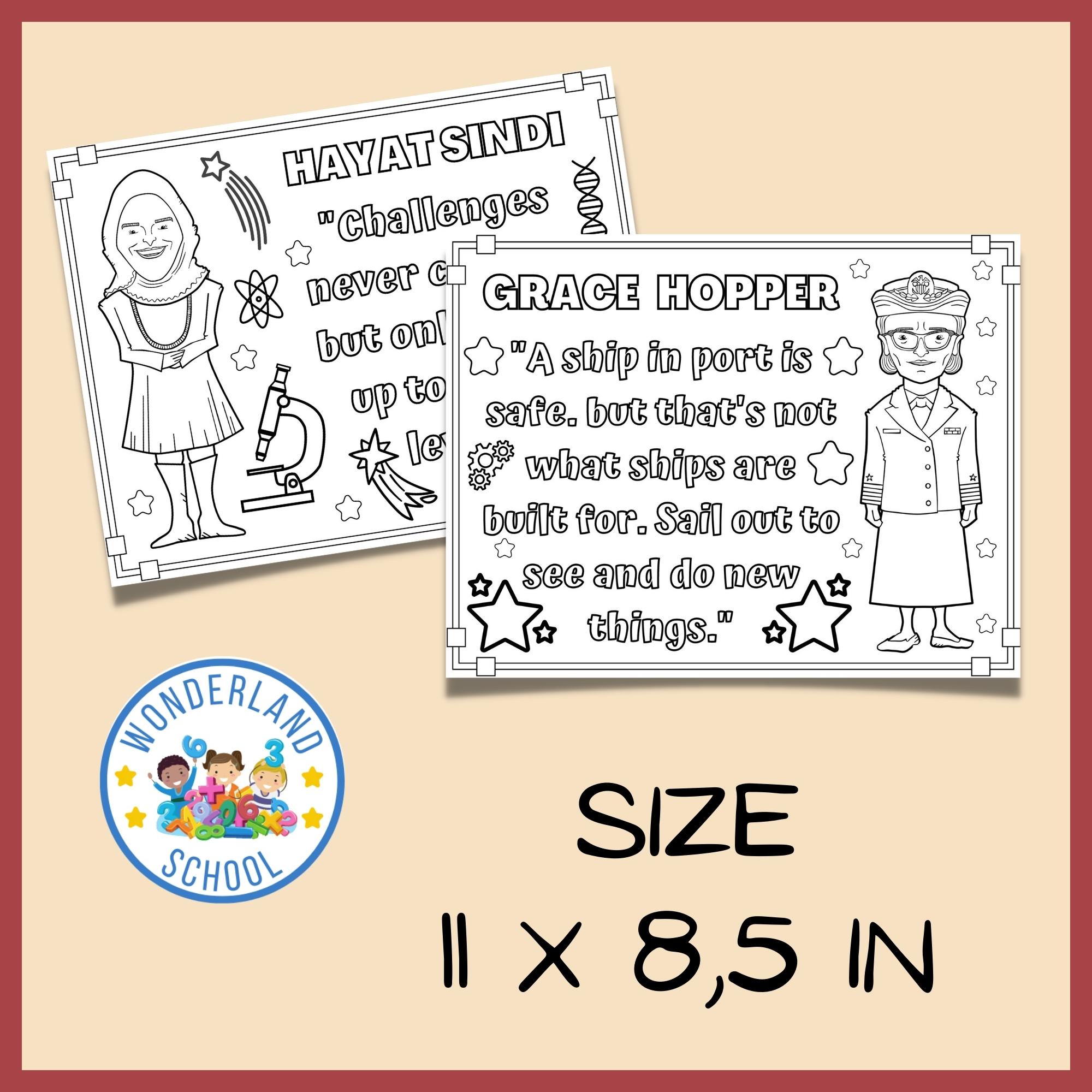 Women's History Month Coloring Sheets | Famous Women In STEM Coloring ...