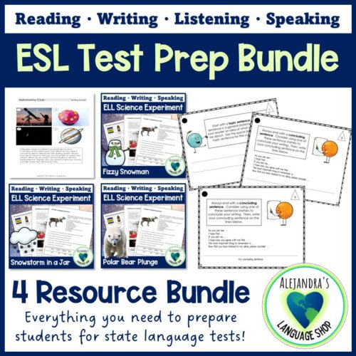 ESL State Language Test Prep Bundle | Made By Teachers