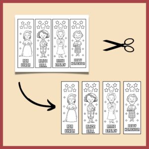 Women in STEM Coloring Bookmarks | Women's History Month Bookmarks To ...
