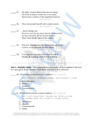 Taming of the Shrew Quiz, Close Reading, Test, and Answer Key Bundle ...