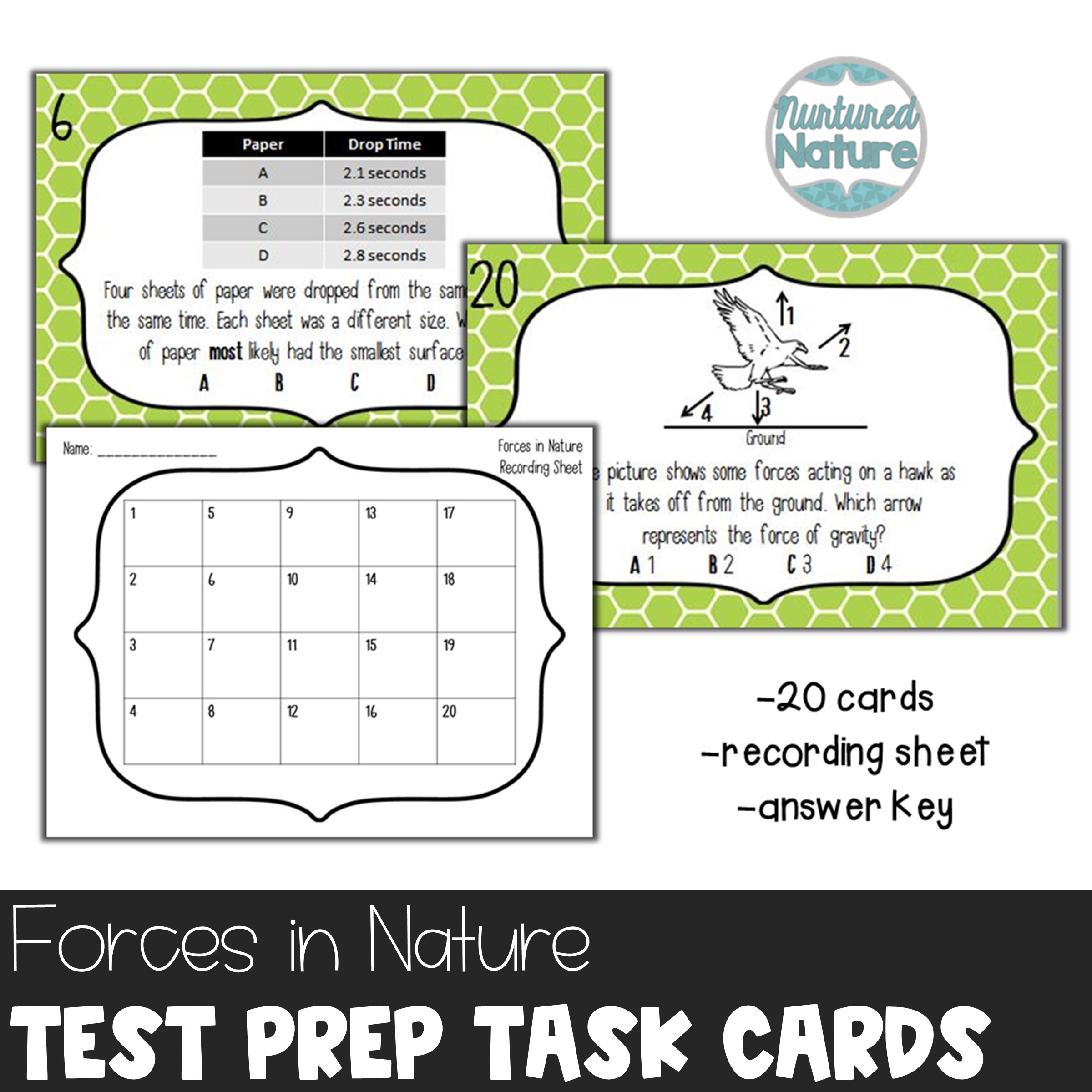 Gravity - Science Review Test Prep Task Cards – Digital and Print ...
