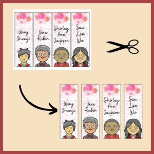 Women's History Month Bookmarks, Famous Women In STEM Colorful ...