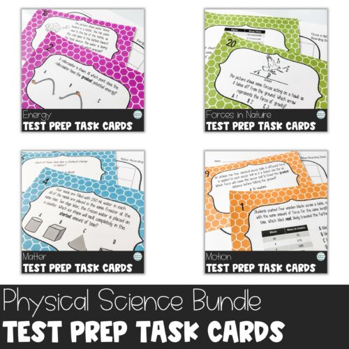 Physical Science Test Prep Task Cards for 5th Grade Bundle – Digital ...