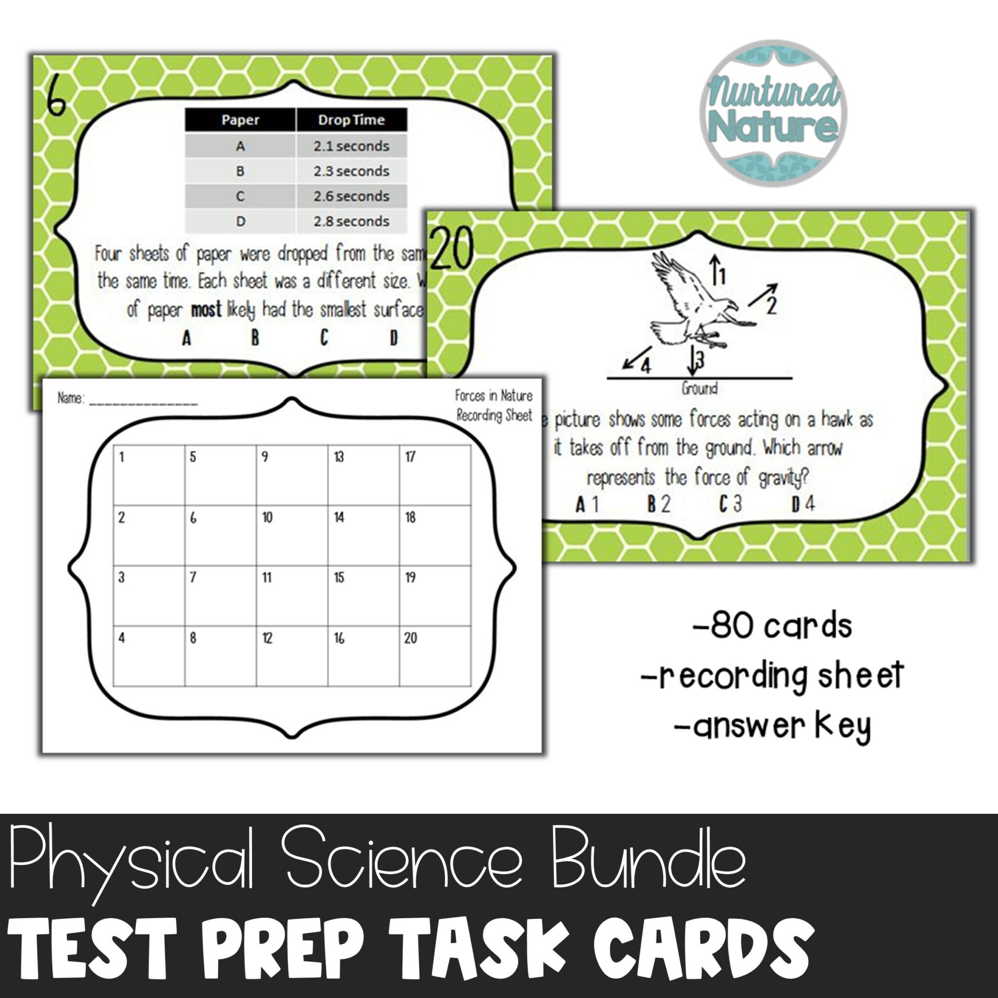 Physical Science Test Prep Task Cards for 5th Grade Bundle – Digital ...
