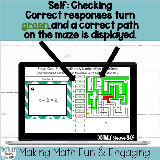Solve One-Step Addition & Subtraction Equations Digital Activity | Made ...