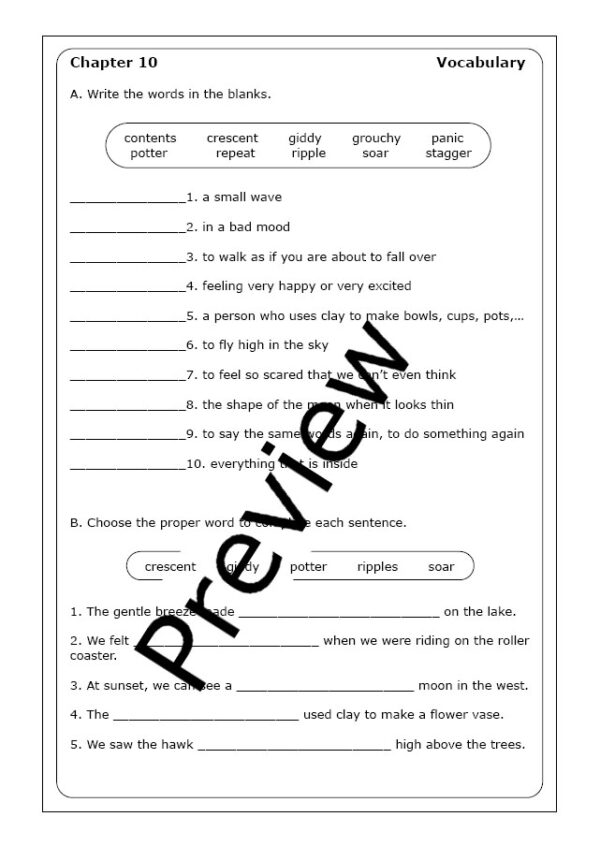 Merlin Mission #6 "Season of the Sandstorms" worksheets | Made By Teachers