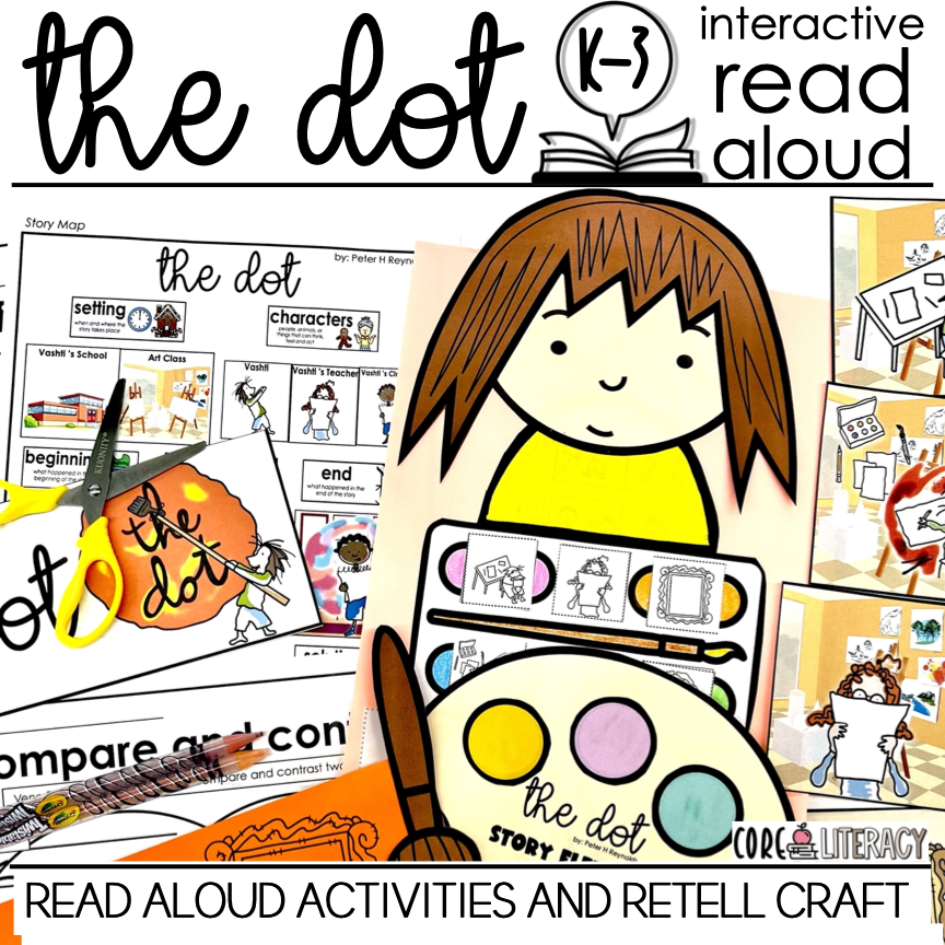 The Dot by Peter Reynolds Interactive Read Aloud Activities ...