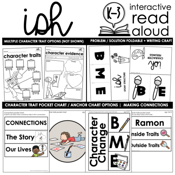 Ish by Peter Reynolds Interactive Read Aloud Activities | Reading ...