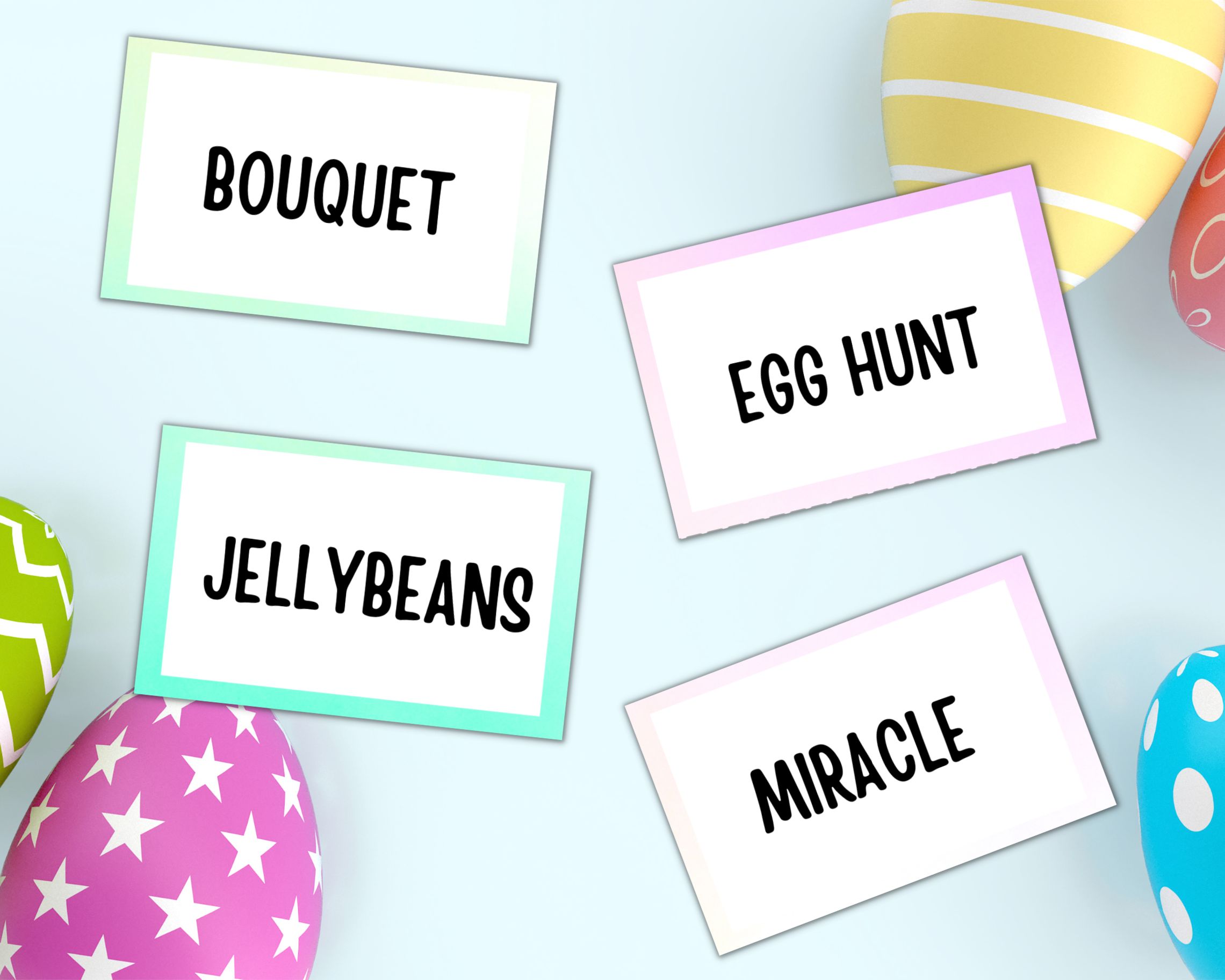 Easter Charades, Head's Up, or Draw It Cards, Easter Activity, Holiday ...