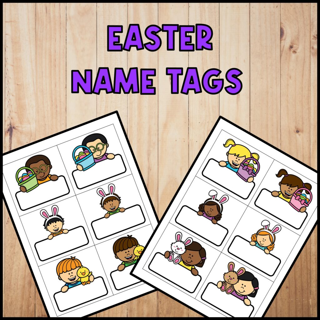 EDITABLE Easter Name Tags | Labels for Classroom Organization | Made By ...