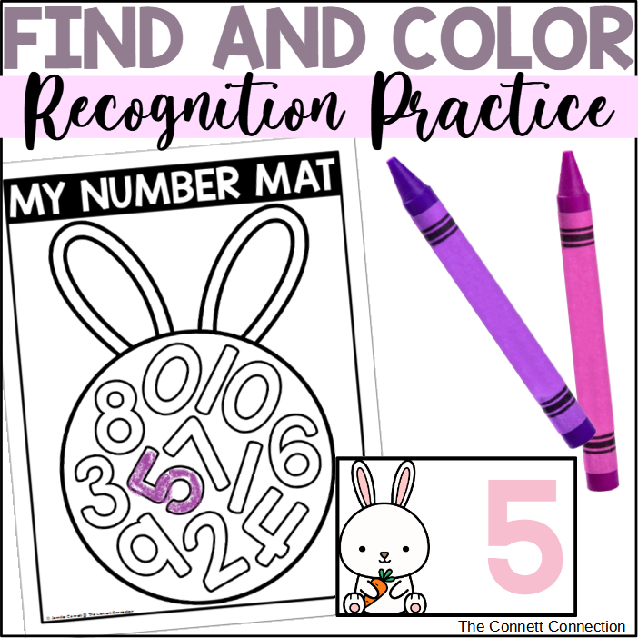 Easter Alphabet and Number Seek and Find Mats with Rabbit | Made By ...