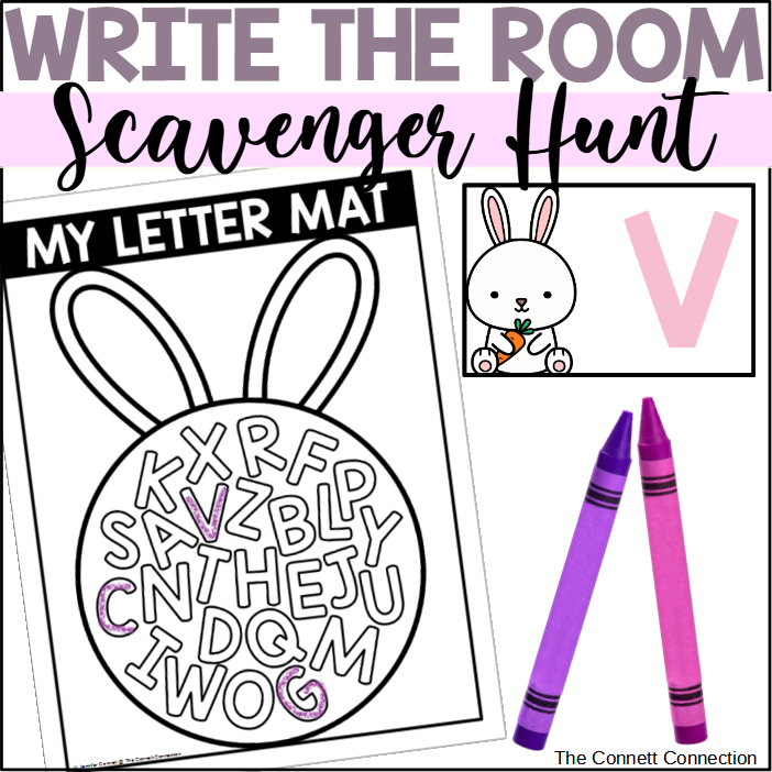 Easter Alphabet and Number Seek and Find Mats with Rabbit | Made By ...