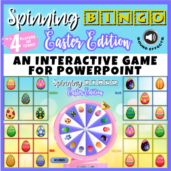 Spinning Bingo Easter Edition An Interactive PowerPoint No Prep Game ...