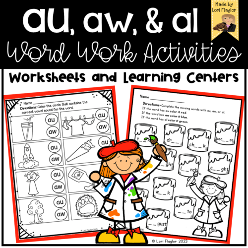 au, aw, al Word Work Activities | Made By Teachers