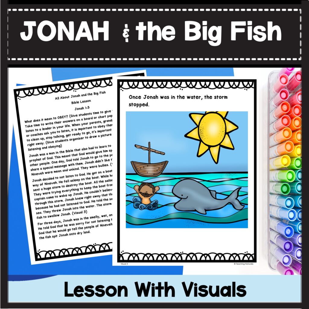 Jonah and the Big Fish Bible Lesson and Activities for Preschool ...