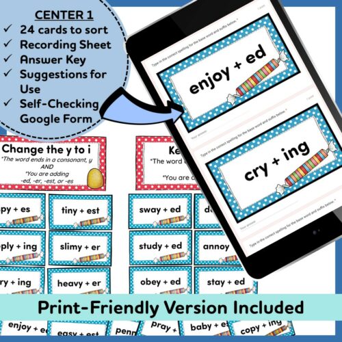 Spelling Changes when Adding Suffixes ed, ing, er, est, s, es Big ...