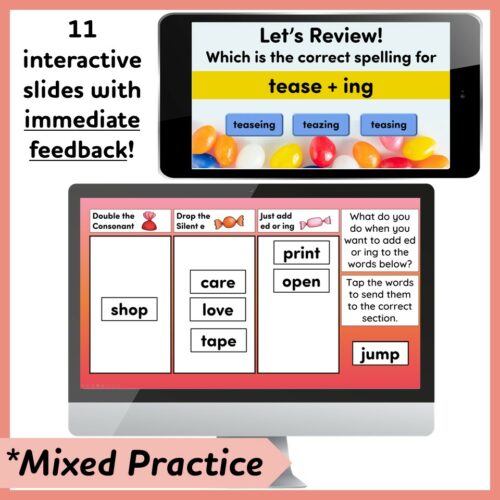 Spelling Changes when Adding Suffixes ed, ing, er, est, s, es Big ...