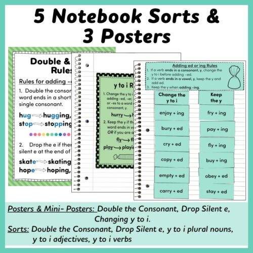 Spelling Changes when Adding Suffixes ed, ing, er, est, s, es Big ...