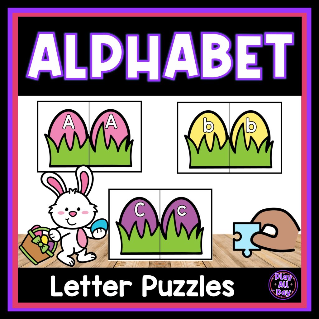 Easter Letter Matching Puzzles | Easter Egg Alphabet Activities | Made ...