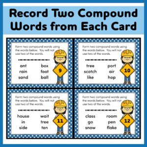 Compound Words Activities - Print and Digital Word Building Task Cards ...