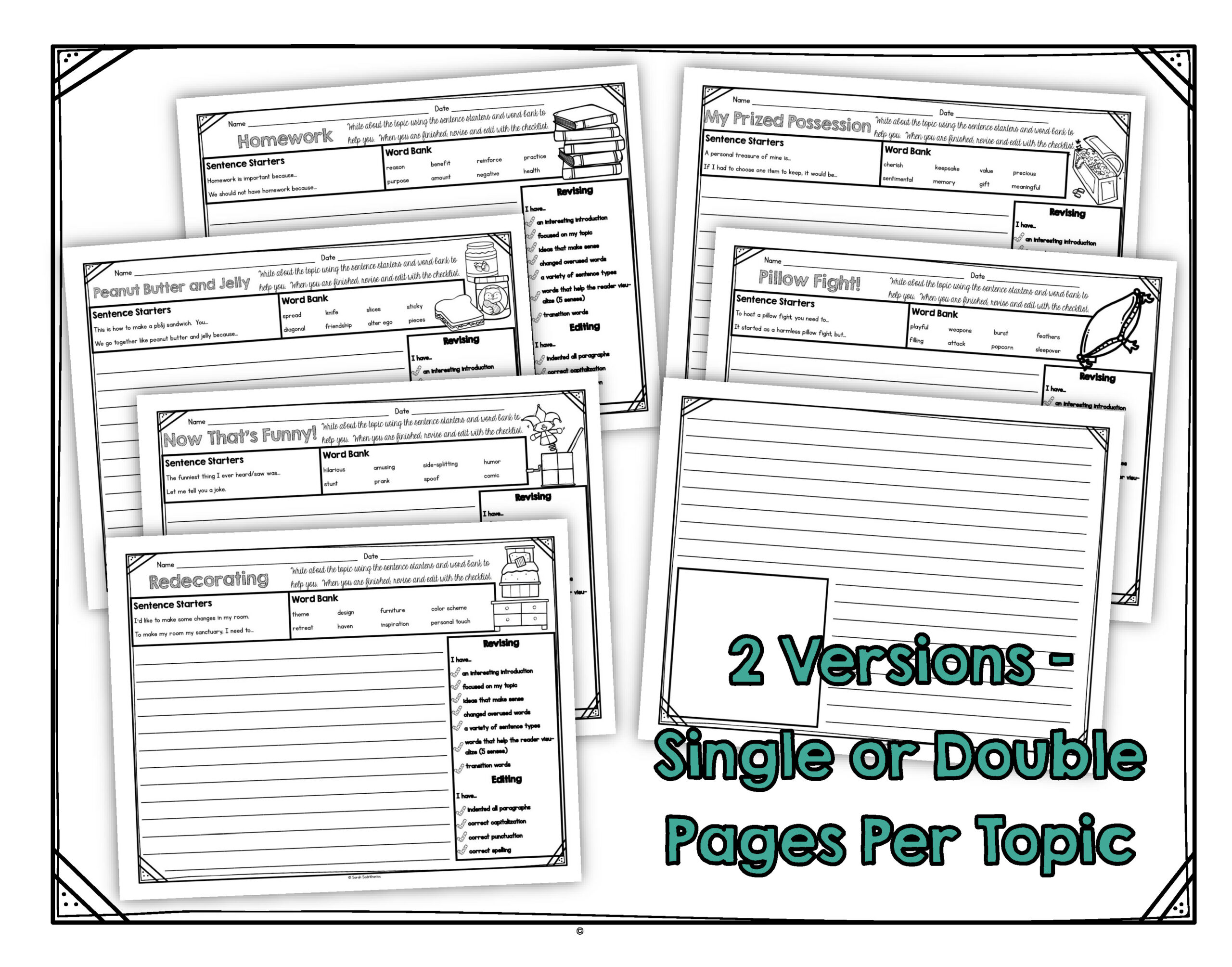 April Monthly Writing Journal Spring Writing Prompts | Made By Teachers