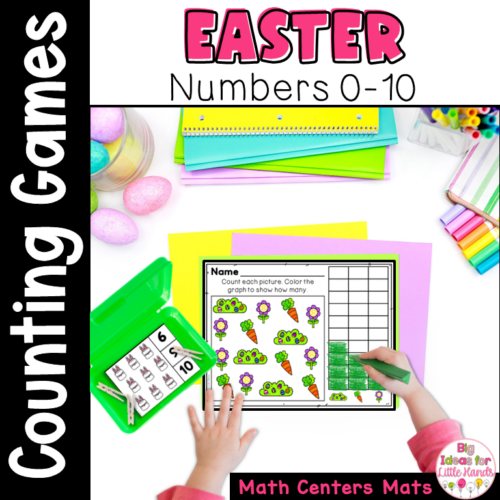 Easter Counting Worksheet Numbers 0-10 | April Kindergarten Math Games ...