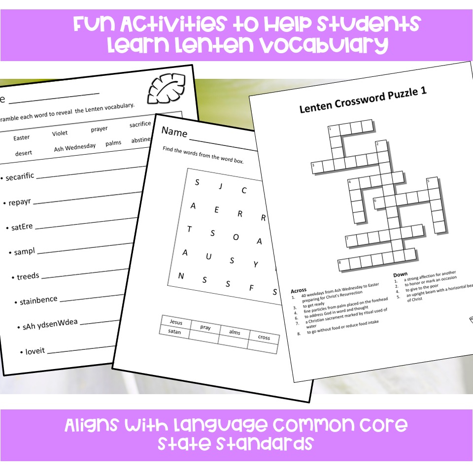 Lenten Activities Packet Gr. 3-6 | Made By Teachers