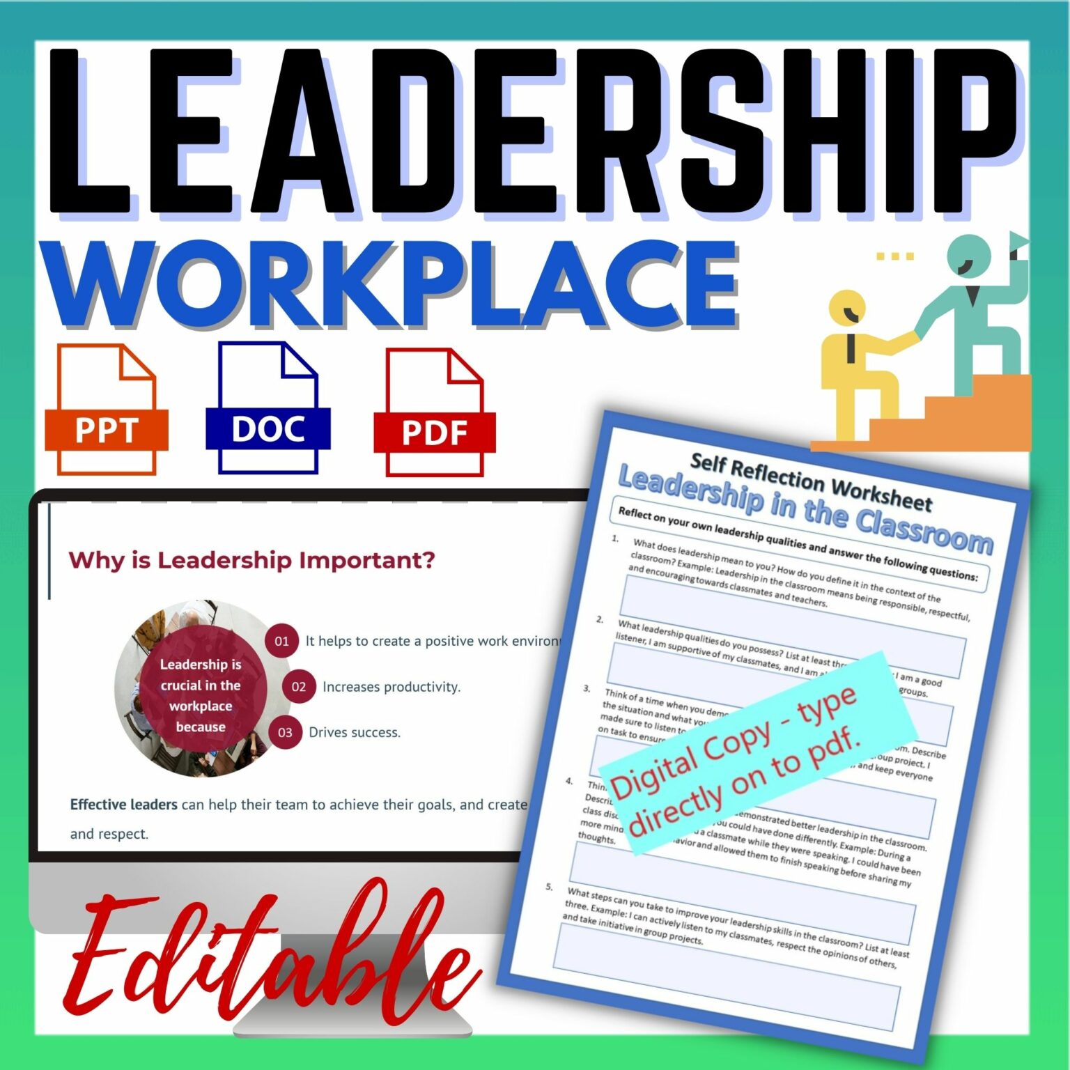 Leadership in the Workplace - PowerPoint, Lesson Plan and Worksheets ...