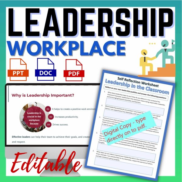 Leadership in the Workplace - PowerPoint, Lesson Plan and Worksheets ...