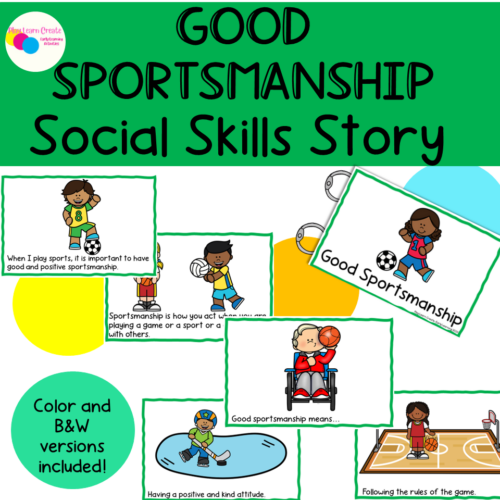 Good Sportsmanship Social Skills Story, Teamwork Visuals | Made By Teachers