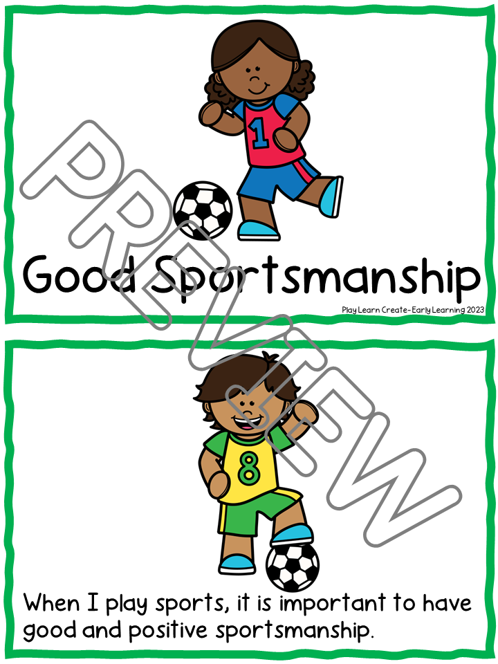 Good Sportsmanship Social Skills Story, Teamwork Visuals | Made By Teachers